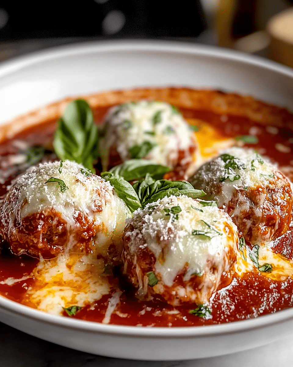 Chicken Parm Meatballs - Cookandvibes