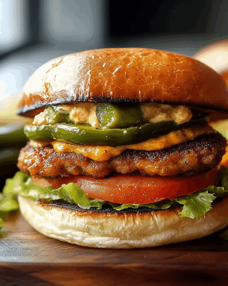 Poblano Popper Burger - Cookandvibes