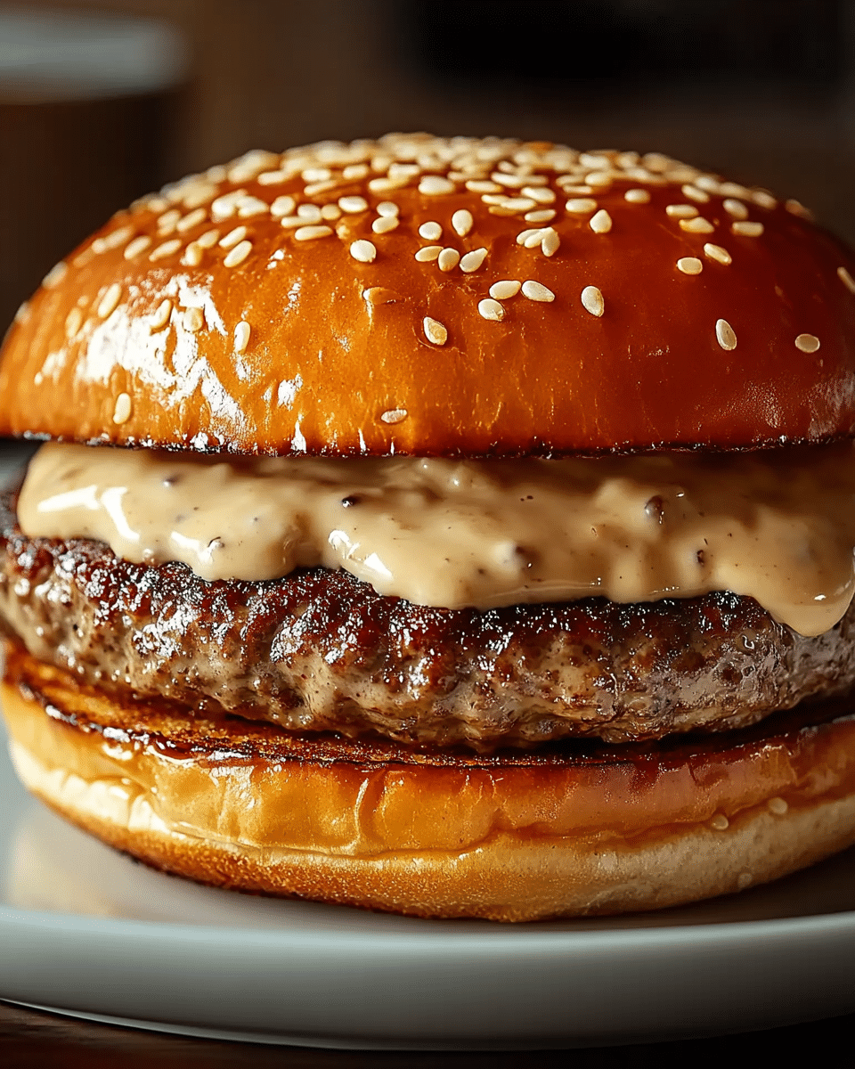 Garlic Overload Burgers with Creamy Garlic Burger Sauce - Cookandvibes