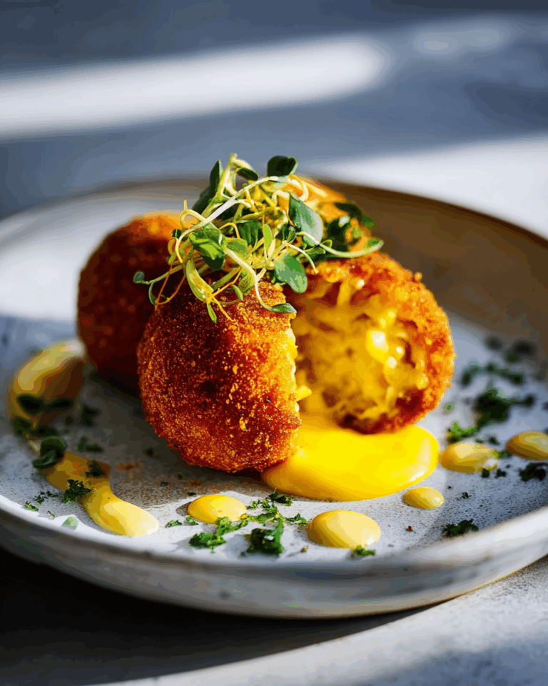 Truffle & Parmesan Arancini with Golden Saffron Aioli - Cookandvibes