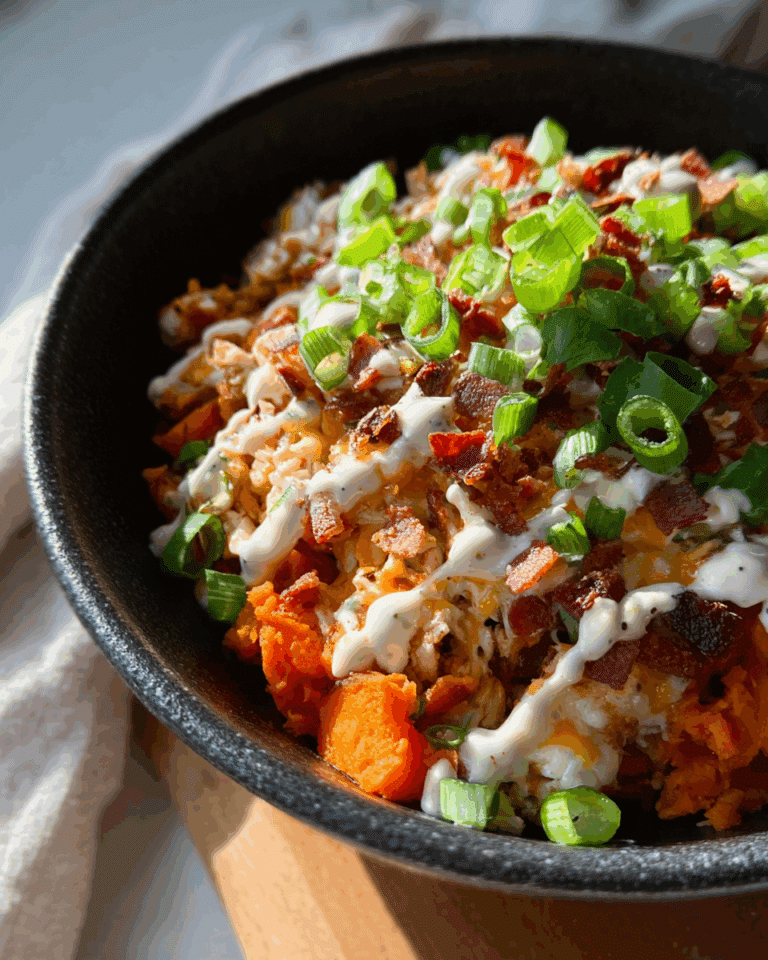 BBQ Ranch Sweet Potato Bowl - Cookandvibes
