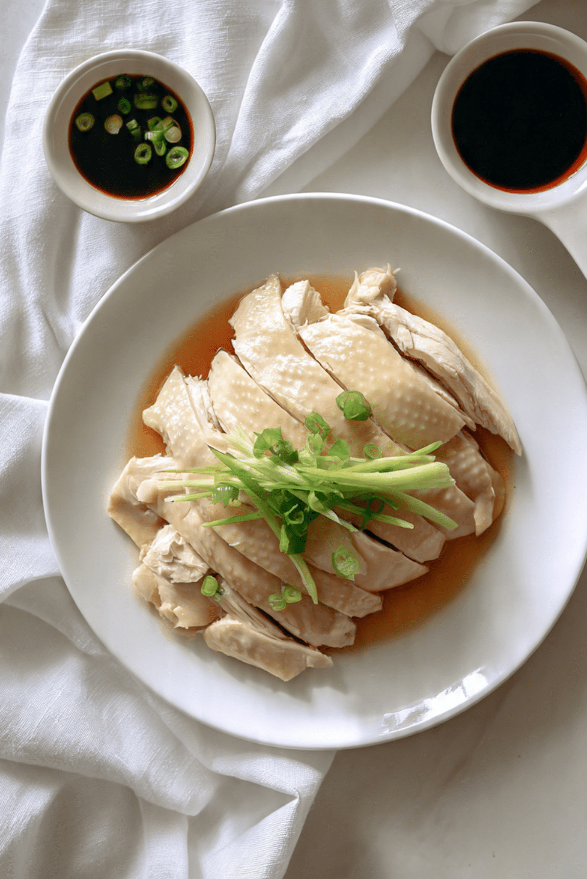 Cantonese White Cut Poached Chicken - Cookandvibes