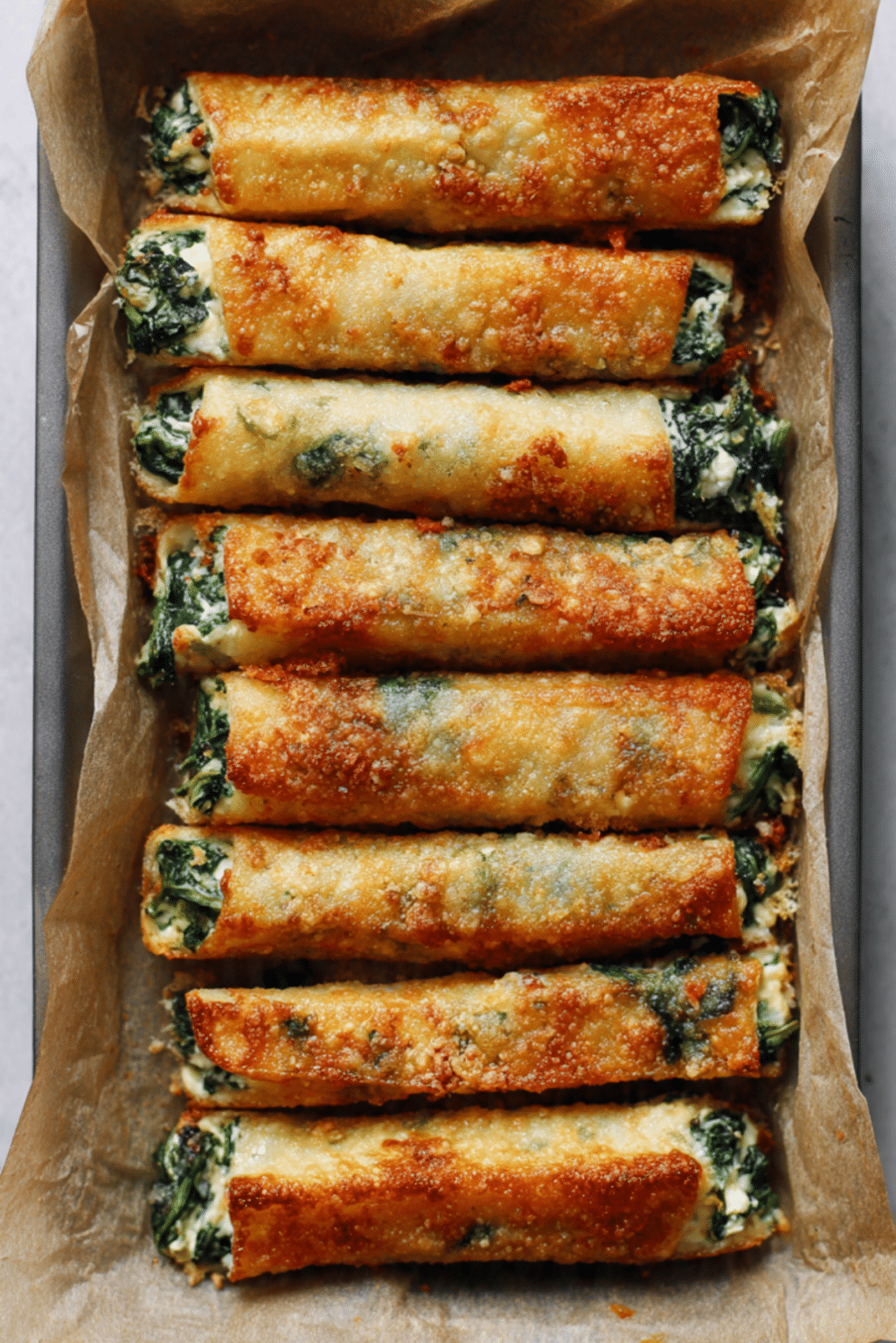 Cheesy Spinach and Ricotta Stuffed Potato Sticks Recipe - Cookandvibes